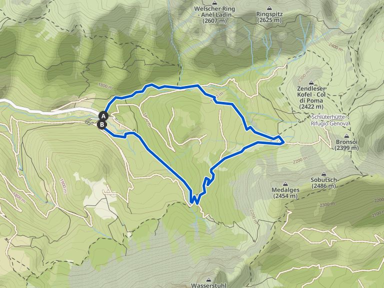 Zanser Alm - Gampenalm | wandeling | Komoot